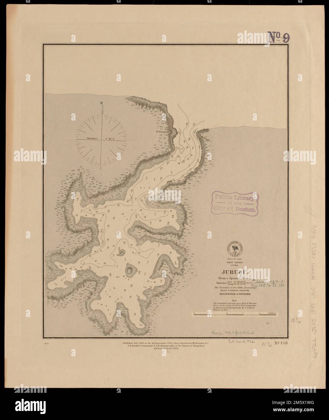 West Indies, Cuba, Jururu : from a Spanish survey. Relief shown by ...