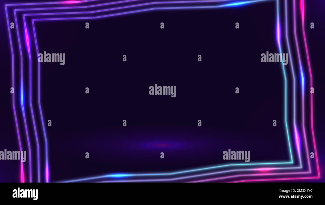 Purple neon frame on a dark background vector Stock Vector Image & Art ...