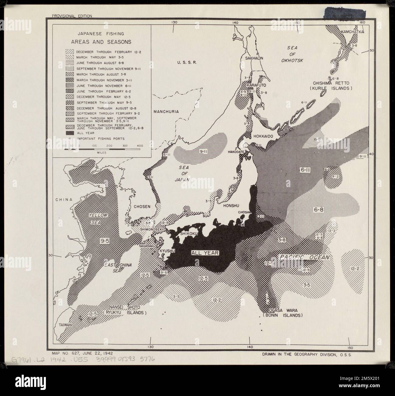 Map of japan, 1942 hi-res stock photography and images - Alamy