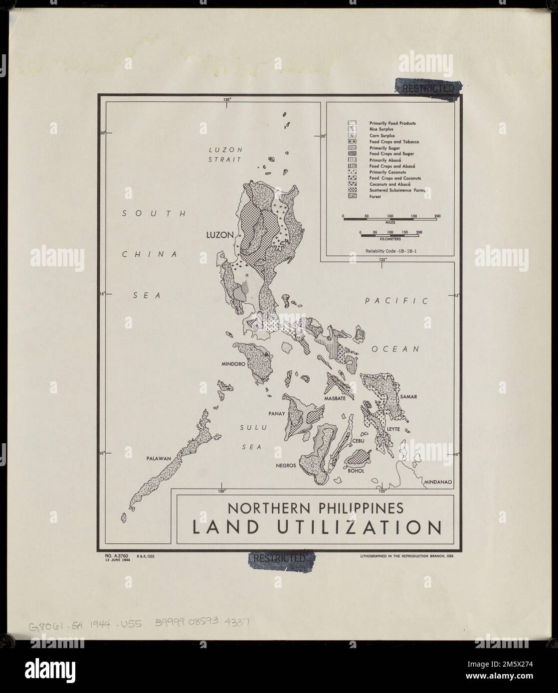 Northern Philippines land utilization. Includes key to land use ...