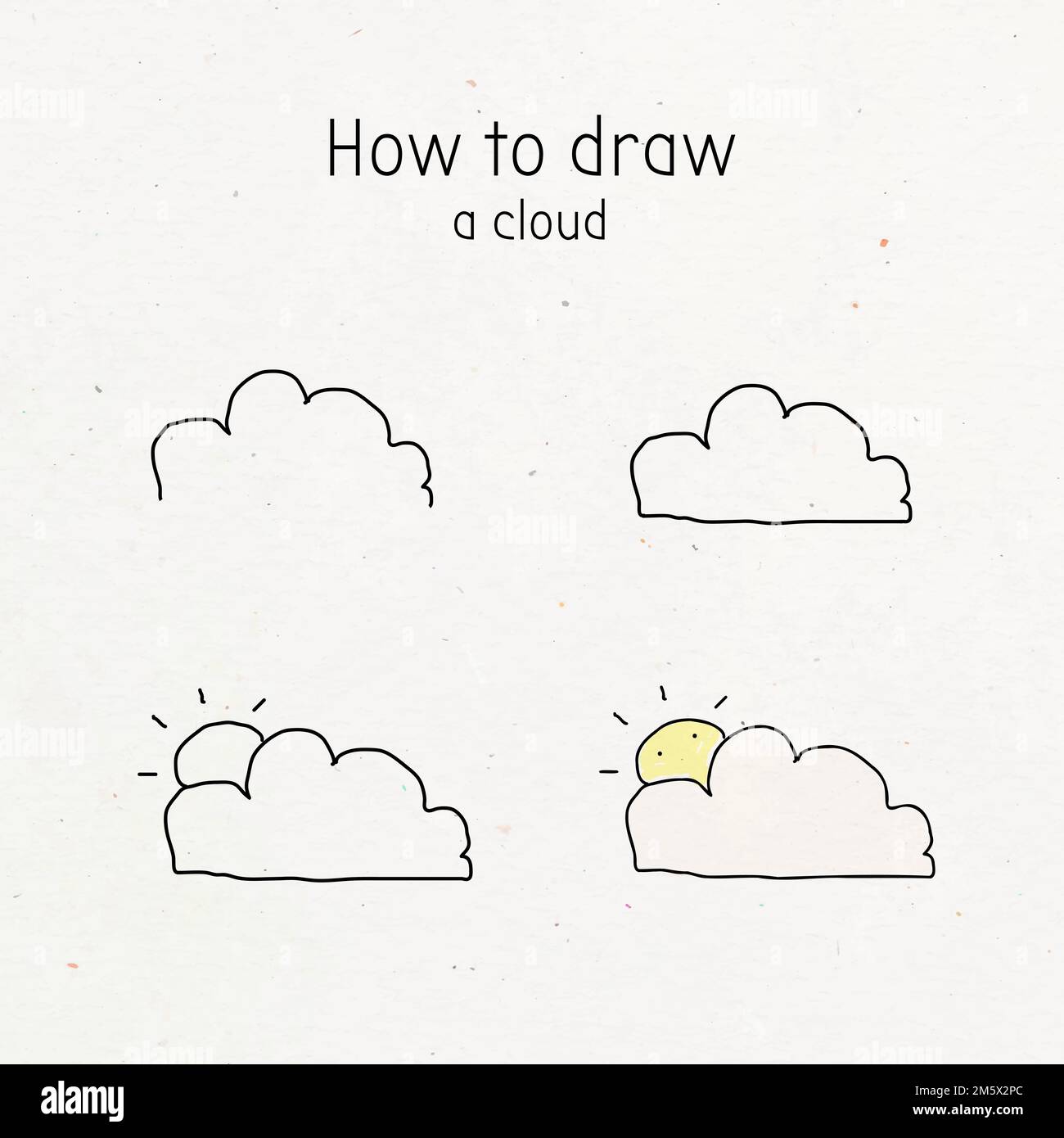 Cloud Drawing Step By Step