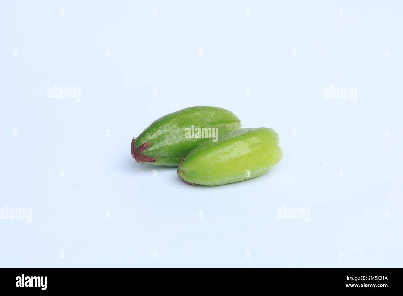 Pile of bilimbi fruit Bilimbing isolated, Cucumber tree averrhoa ...