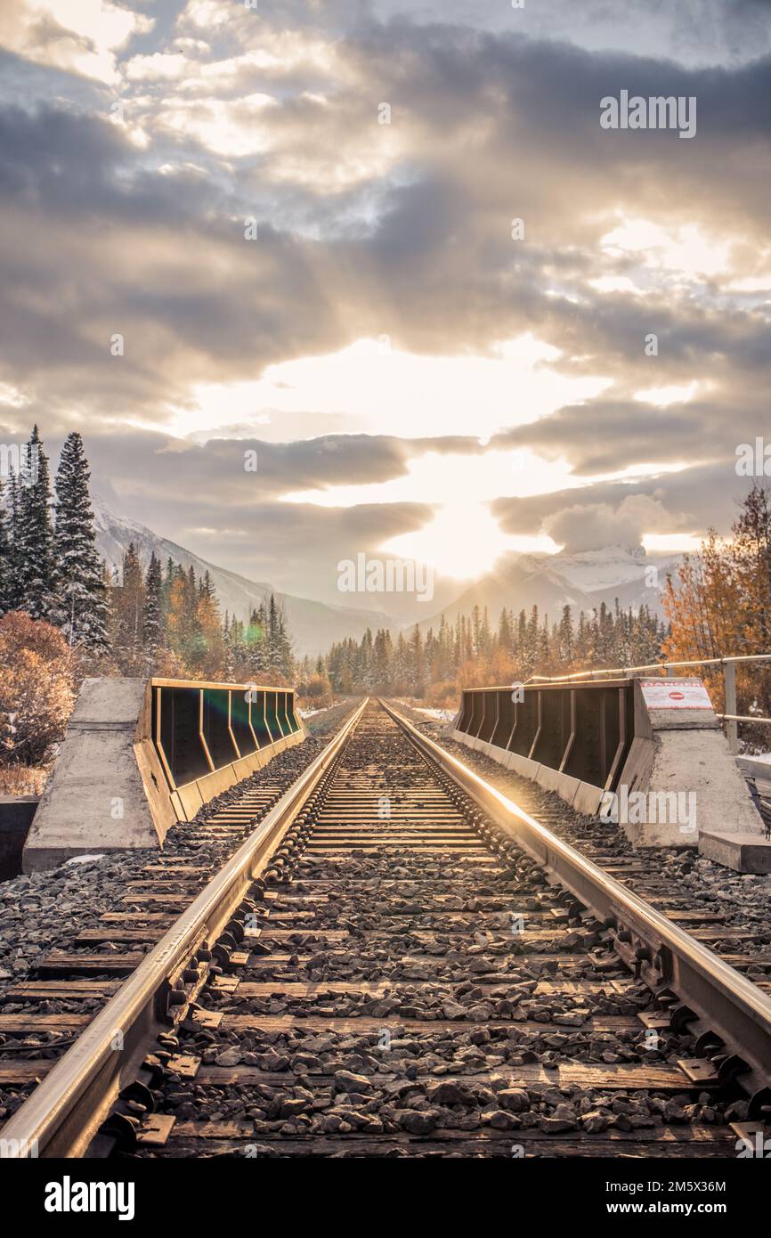 Canada train banff hi-res stock photography and images - Alamy