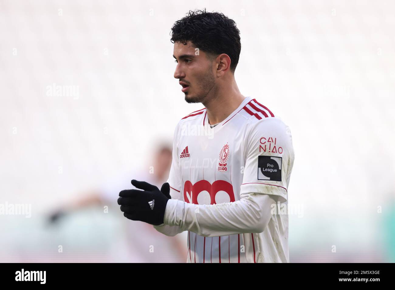 Turin, Italy, 30th December 2022.Steven Alzate of Standard Liege reacts ...