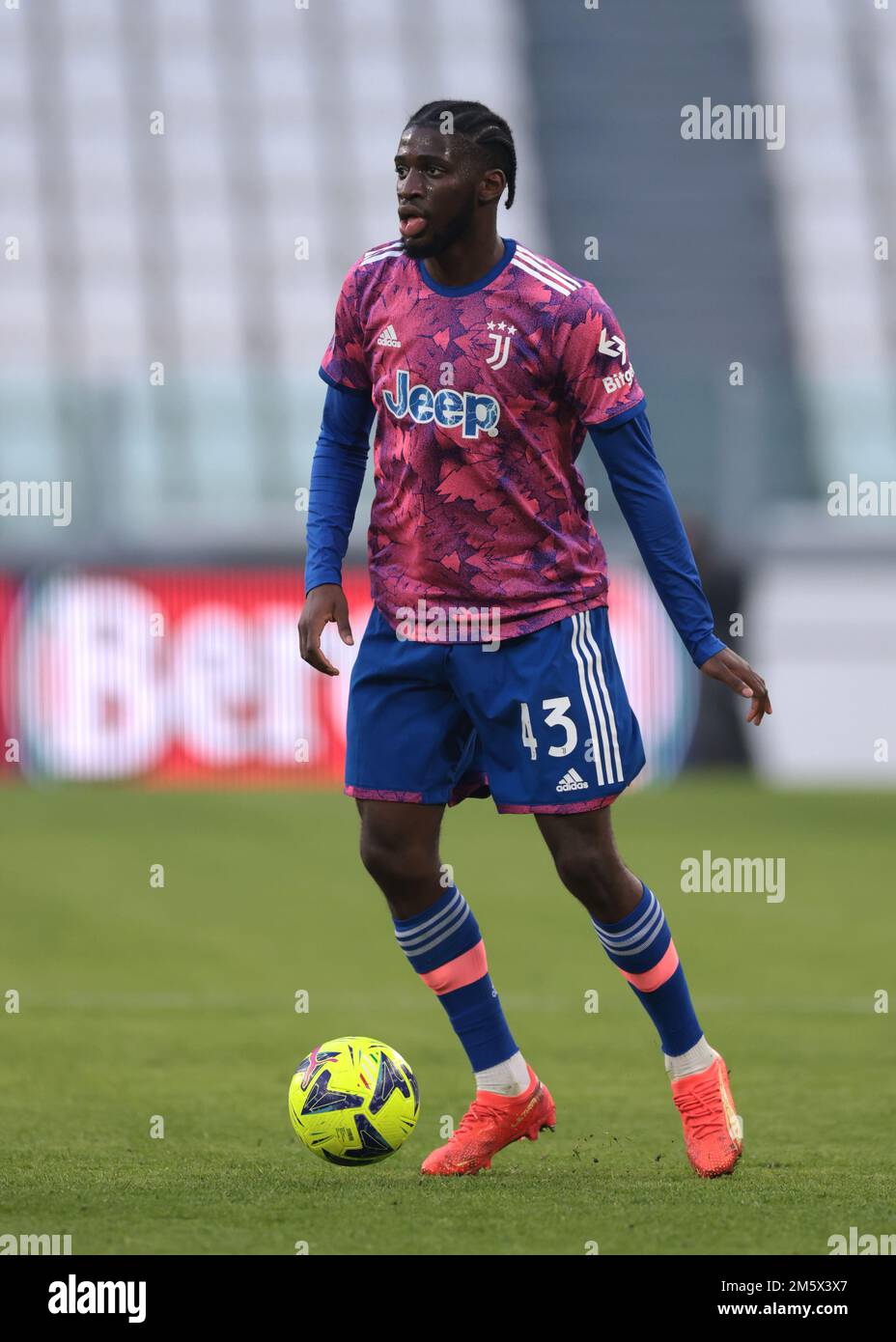 Turin, Italy, 30th December 2022. Samuel Iling-Junior of Juventus ...