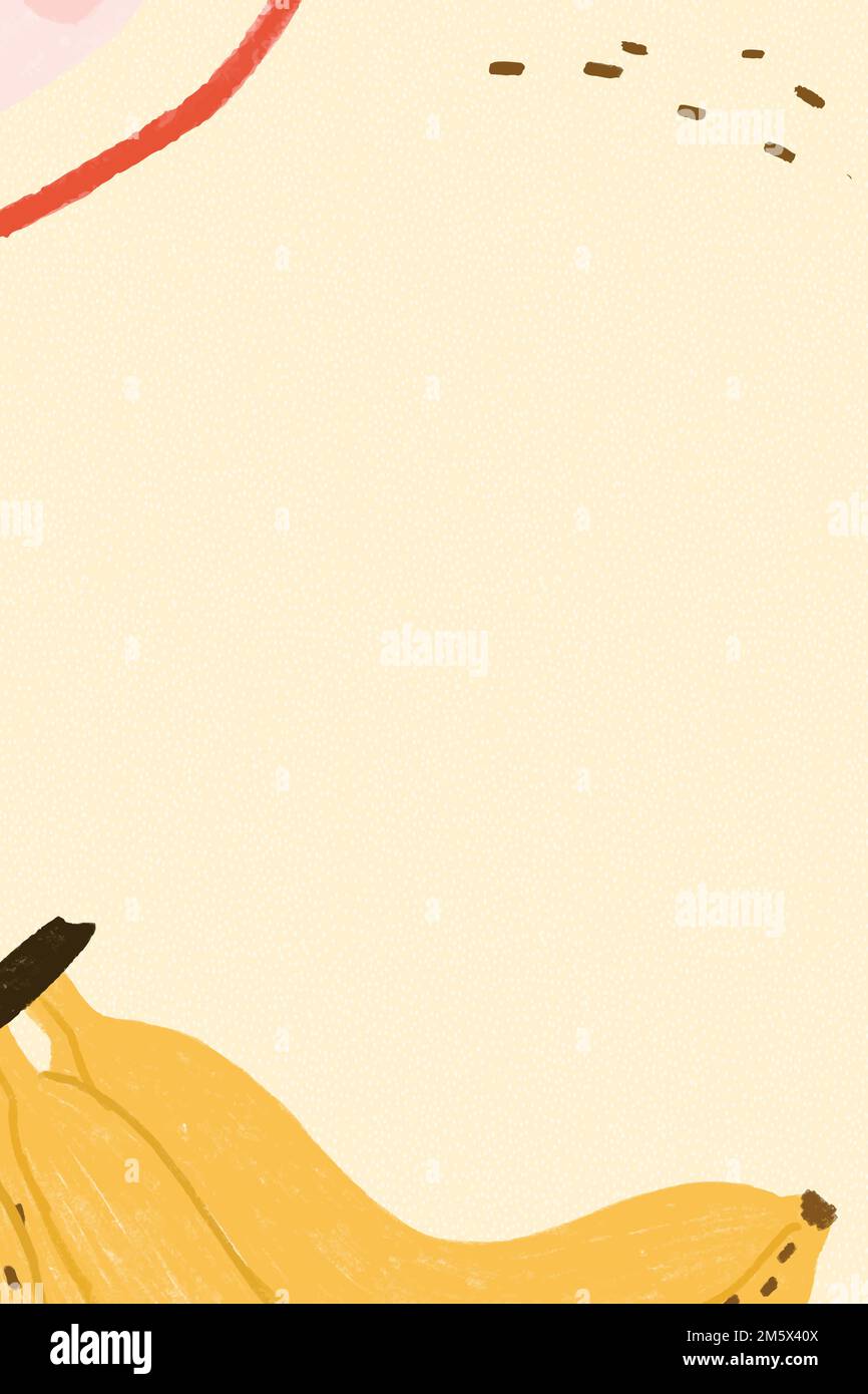 Banana fruit on a beige background design resource Stock Vector Image ...