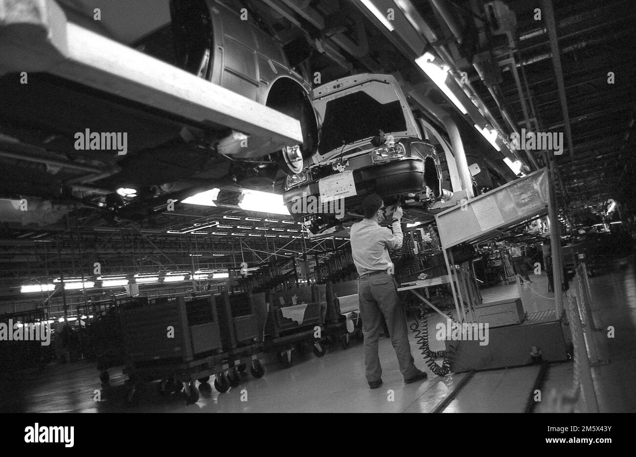 Uk factory production line Black and White Stock Photos & Images - Alamy