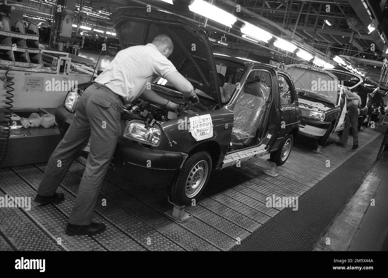 Uk factory production line Black and White Stock Photos & Images - Alamy