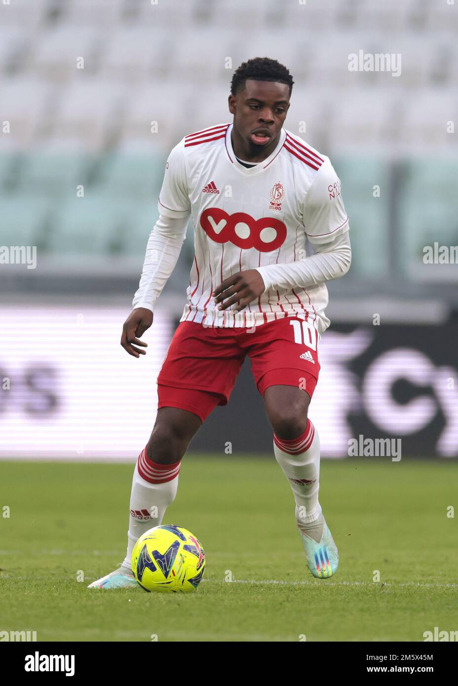 Turin, Italy, 30th December 2022. Noah Ohio of Standard Liege during ...