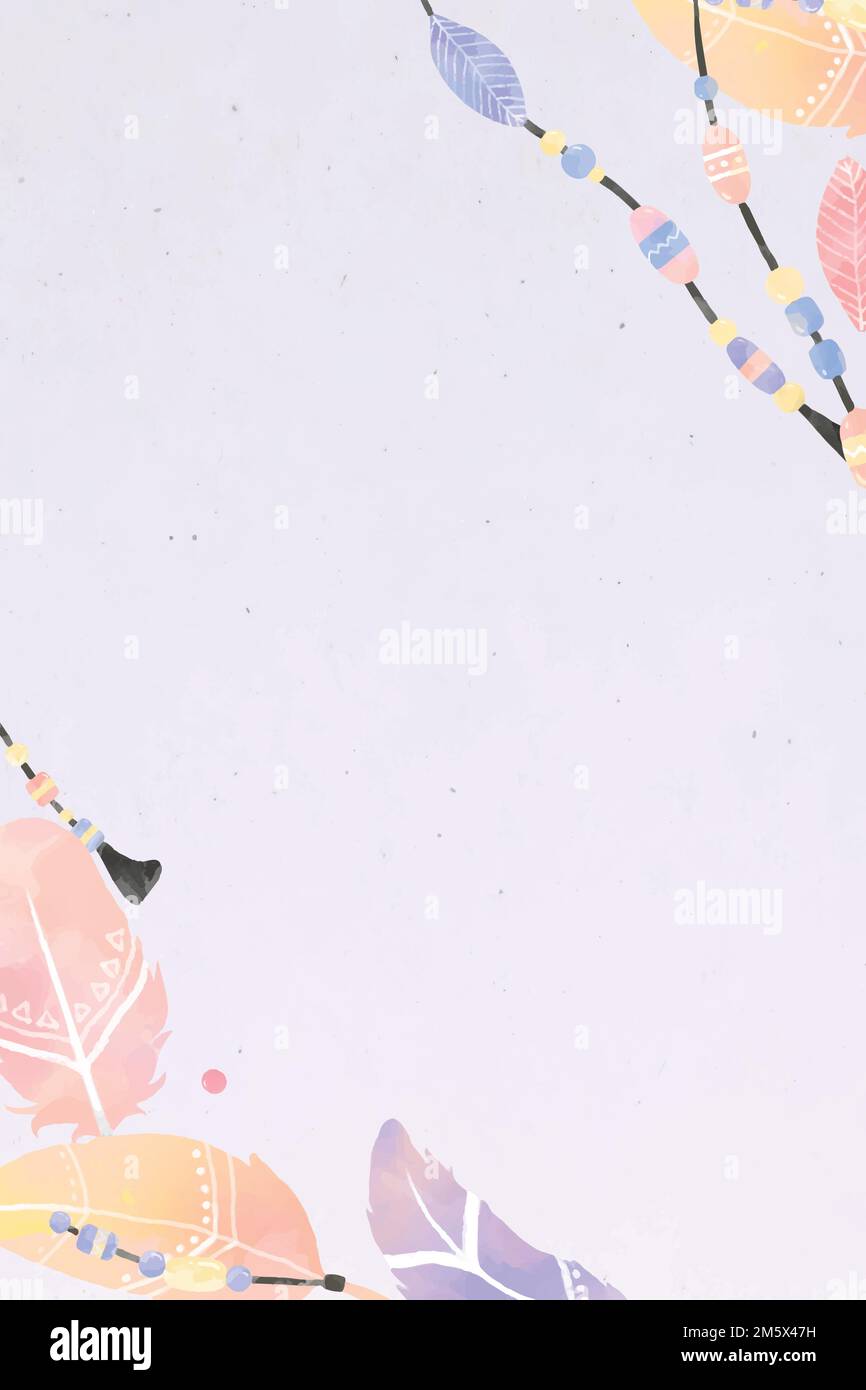 Rectangular Bohemian style border vector Stock Vector Image & Art - Alamy