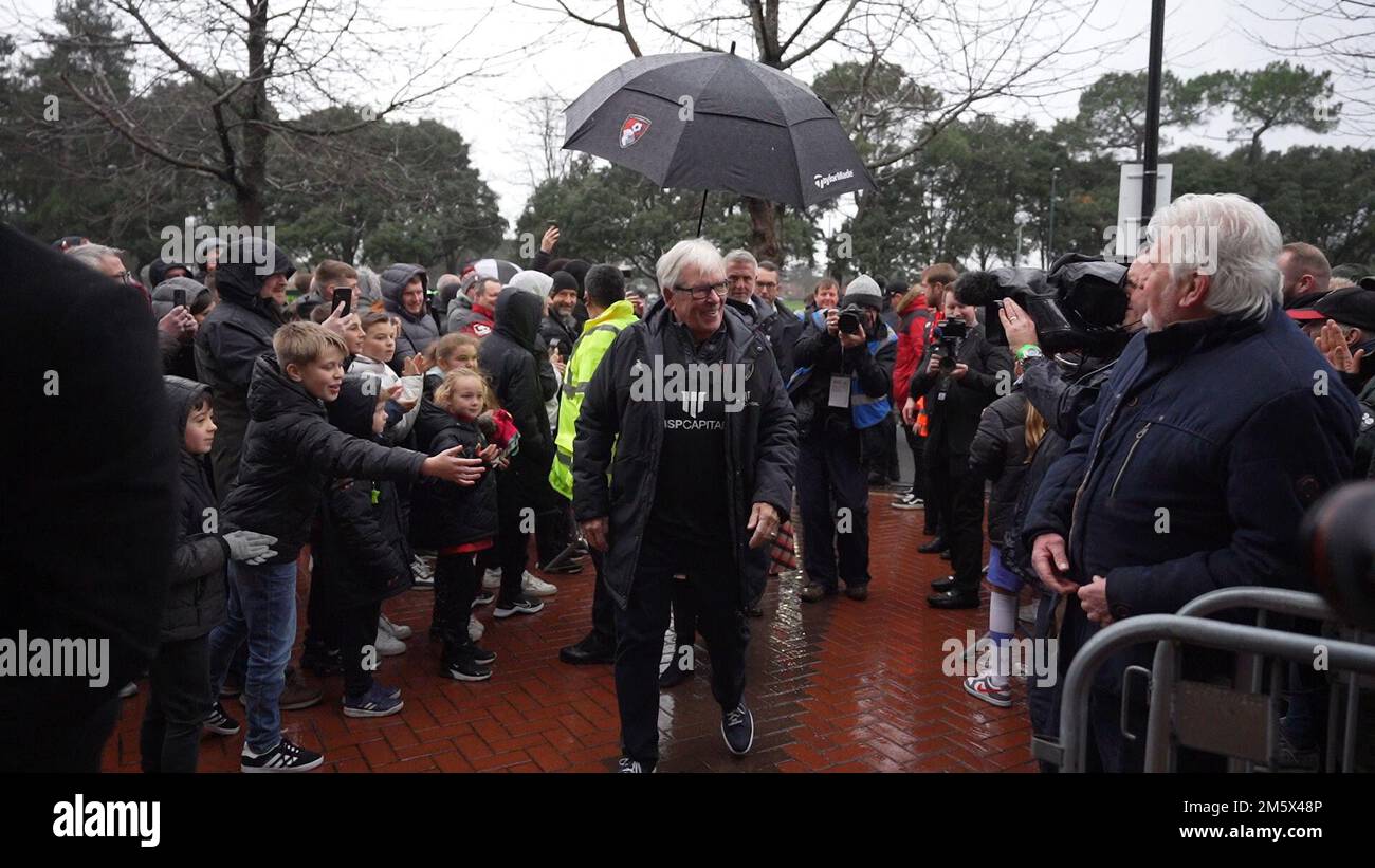 Bournemouth owner Bill Foley arriving ahead of the Premier League match ...