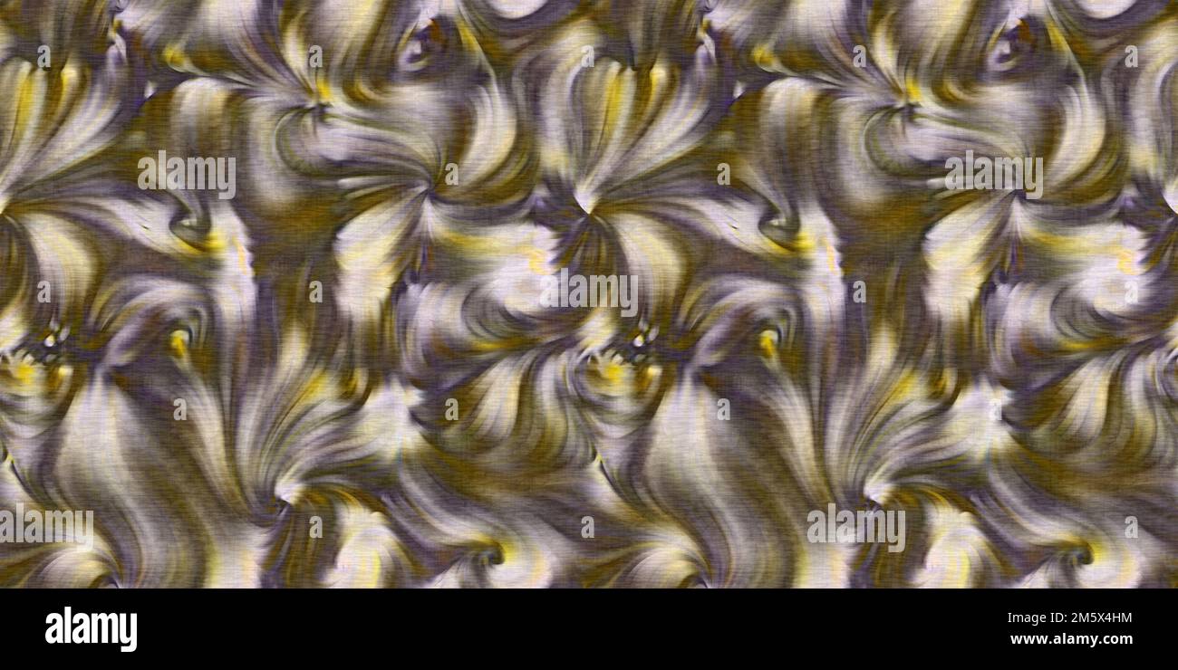 Marbled floral decorative border. Seamless botanical wash for organic ...