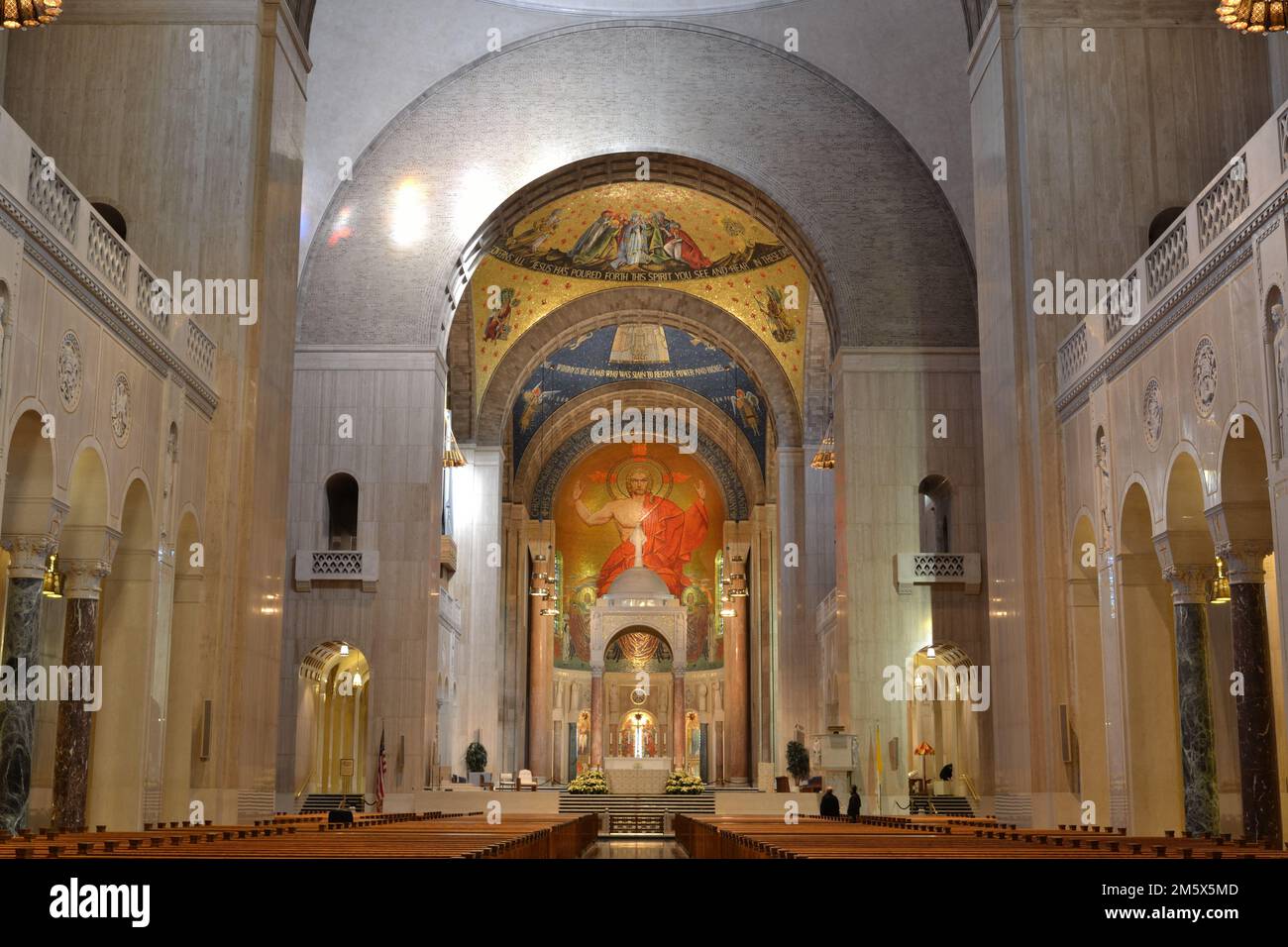 Basilica of the National Shrine of the Immaculate Conception Stock ...