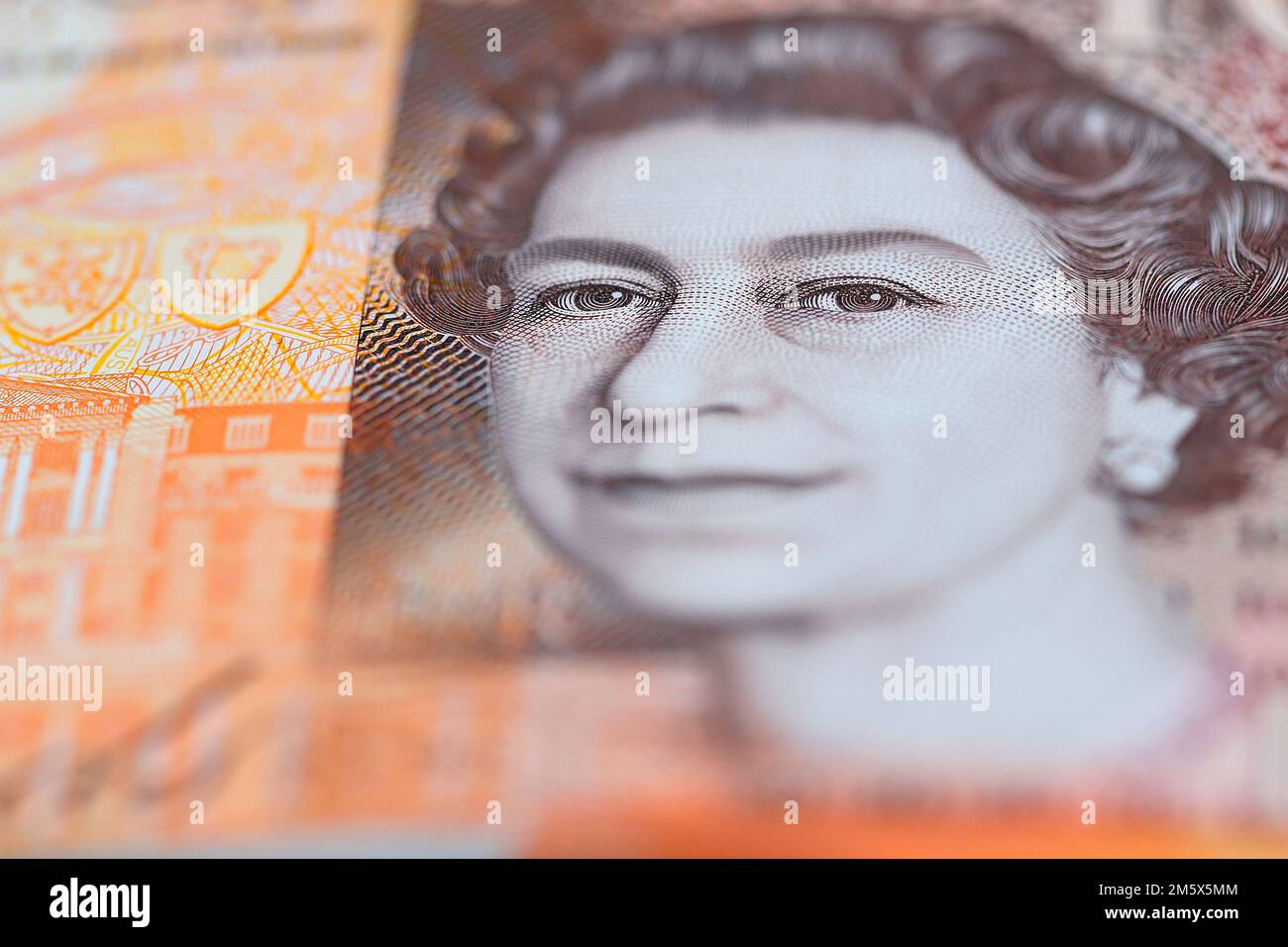 Close up abstract of a British £10 note Stock Photo - Alamy