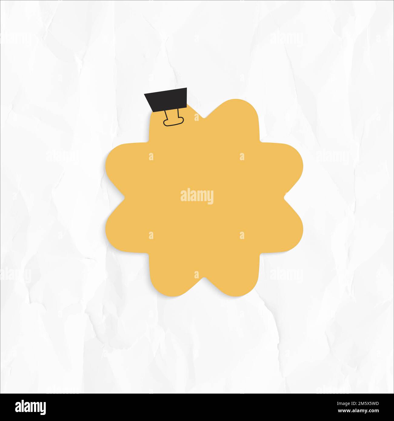 Yellow bubble shaped reminder note sticker vector Stock Vector Image ...