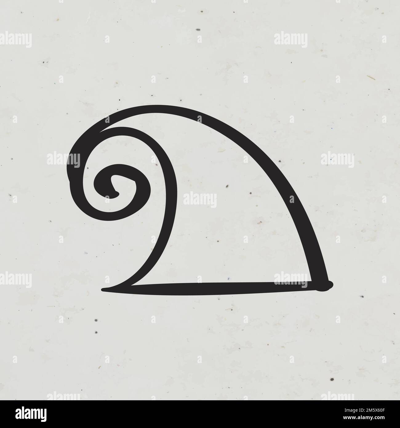Doodle bohemian wave symbol vector illustration Stock Vector Image ...