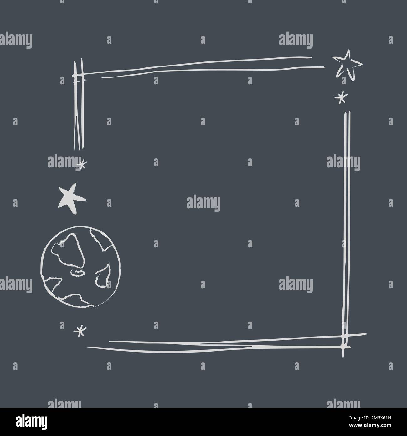 Environment friendly line art frame vector Stock Vector Image & Art - Alamy