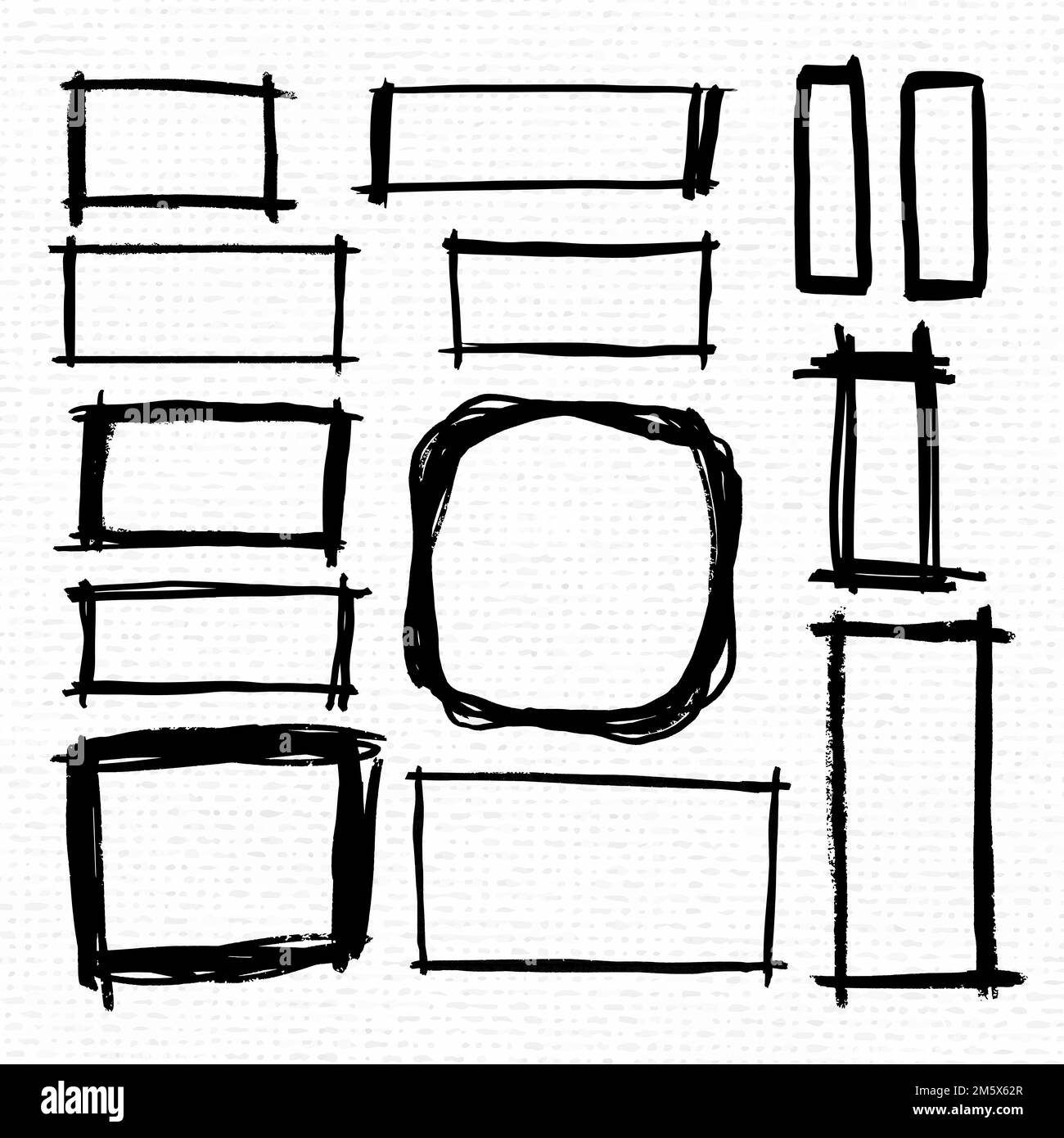 Black rectangle banner frame vector set Stock Vector Image & Art - Alamy