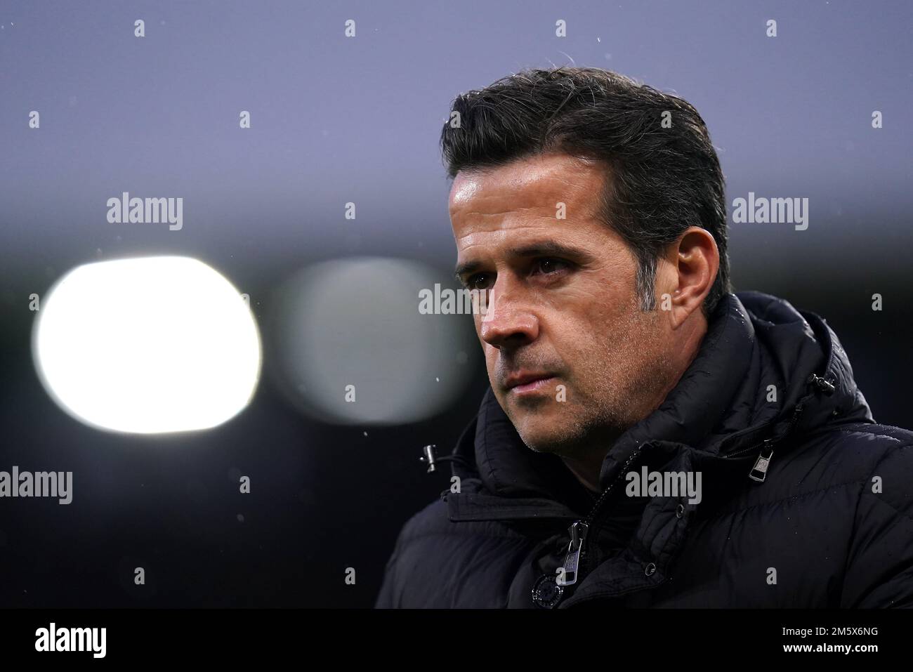 Fulham manager Marco Silva during the Premier League match at Craven ...