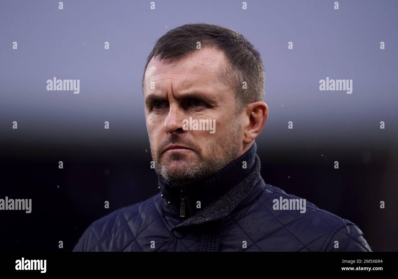 Southampton manager Nathan Jones during the Premier League match at ...