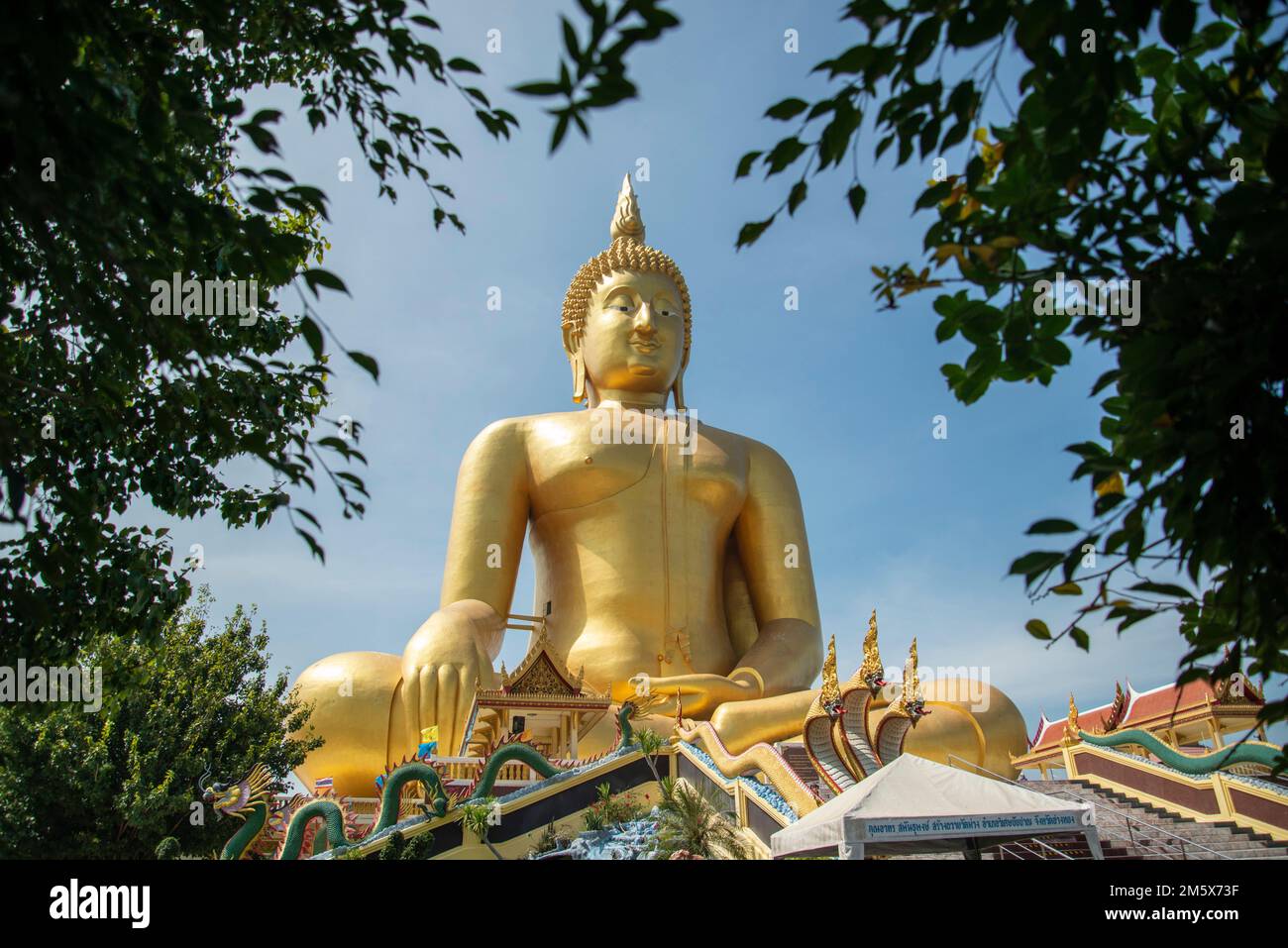 the Wat Muang in the Village of Wiset Chai Chan in the Province of Ang ...