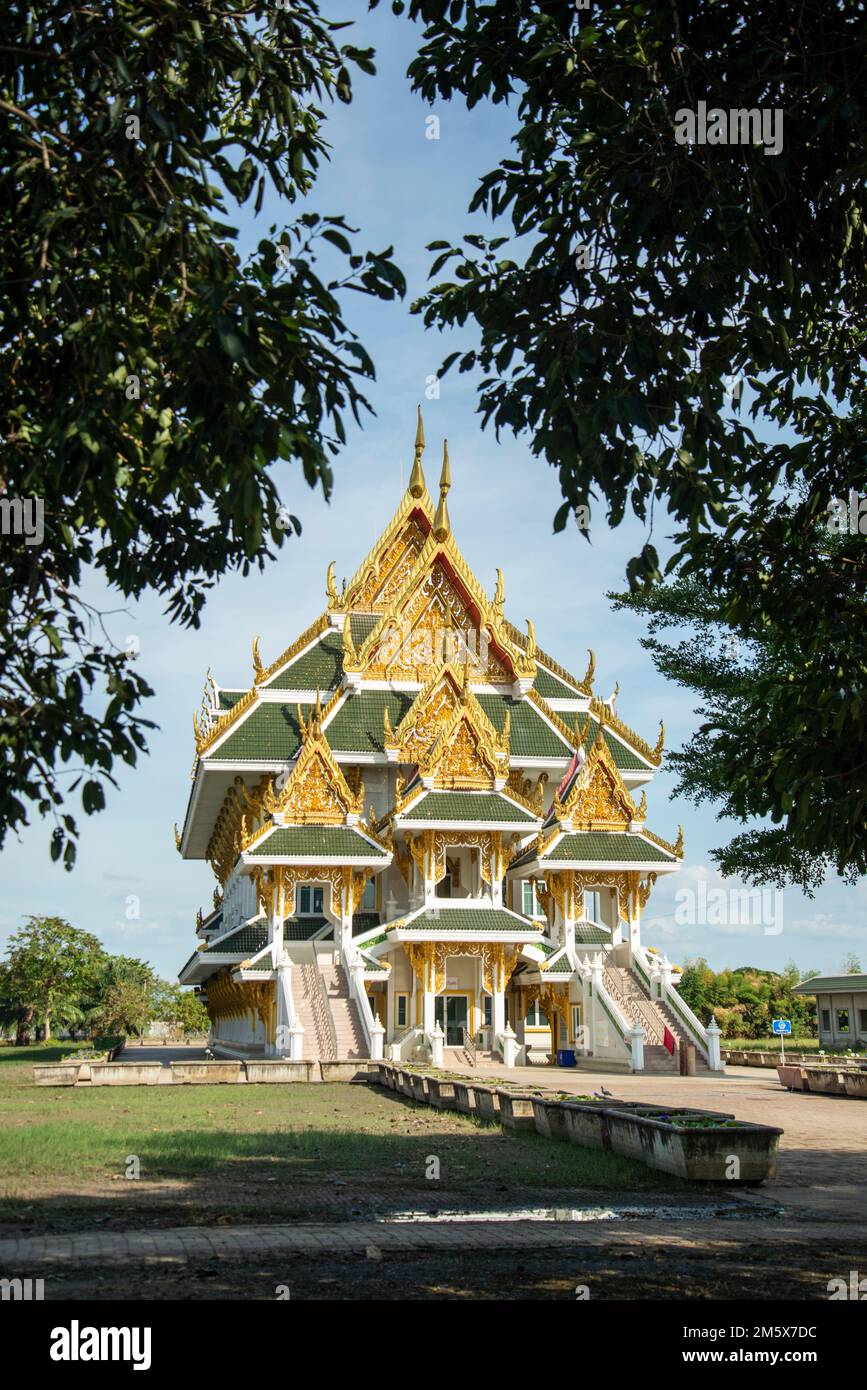 The Wat Khun Inthapramun near the City of Ang Thong in the Province of ...