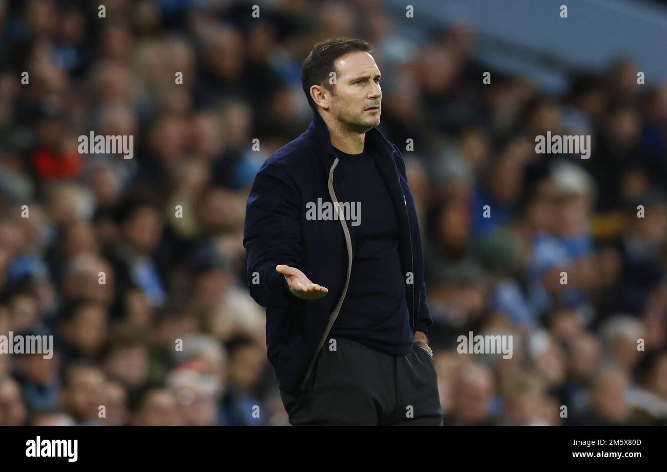 Manchester, UK. 31st Dec, 2022. Frank Lampard manager of Everton during ...