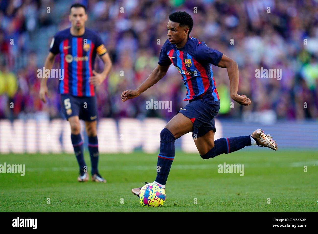 Alejandro Balde of FC Barcelona during the La Liga match between FC ...