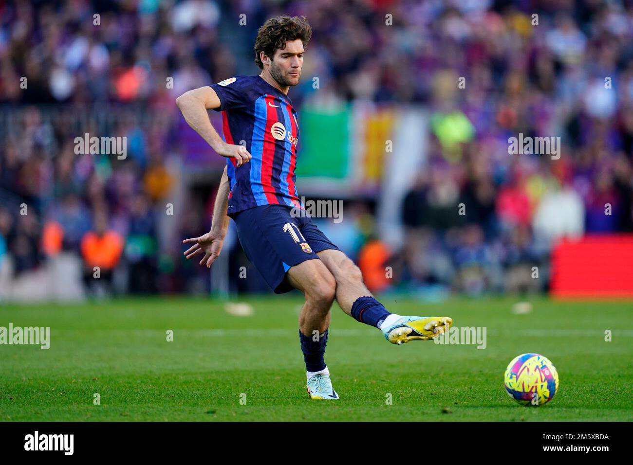 Marcos Alonso of FC Barcelona during the La Liga match between FC ...