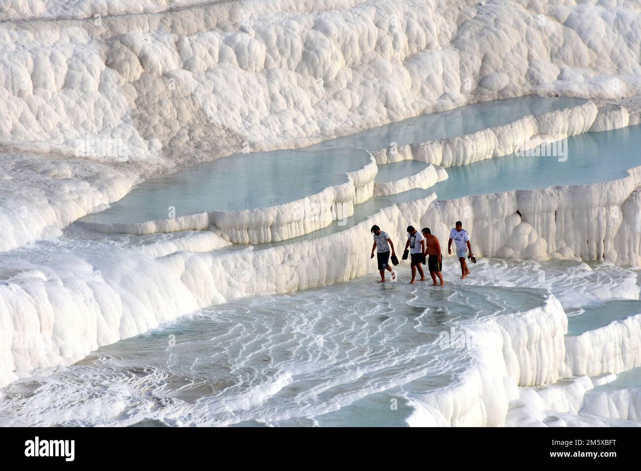 Thermal Terraces of Hot Springs at Pammukale, Turkey Stock Photo - Alamy