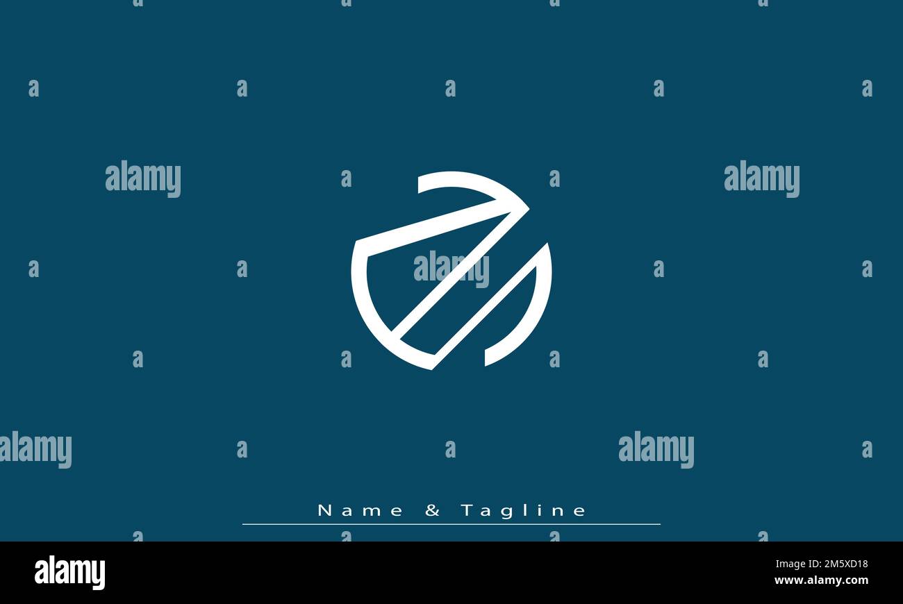 Alphabet letters Initials Monogram logo NS , SN Stock Vector Image ...