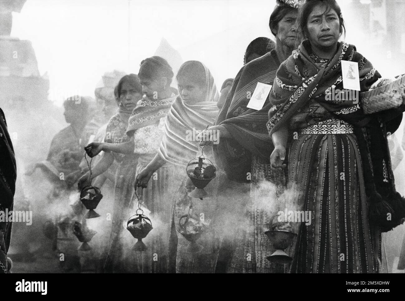 An Easter procession during Holy Week, Comalapa, Chimaltenango. In the ...