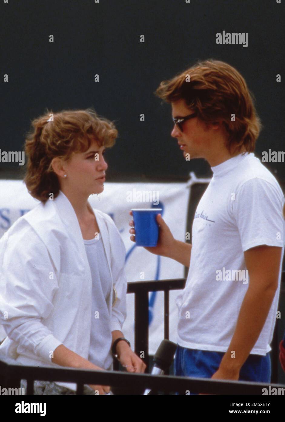 Melissa Glibert and Rob Lowe May 1985 Credit: Ralph Dominguez ...