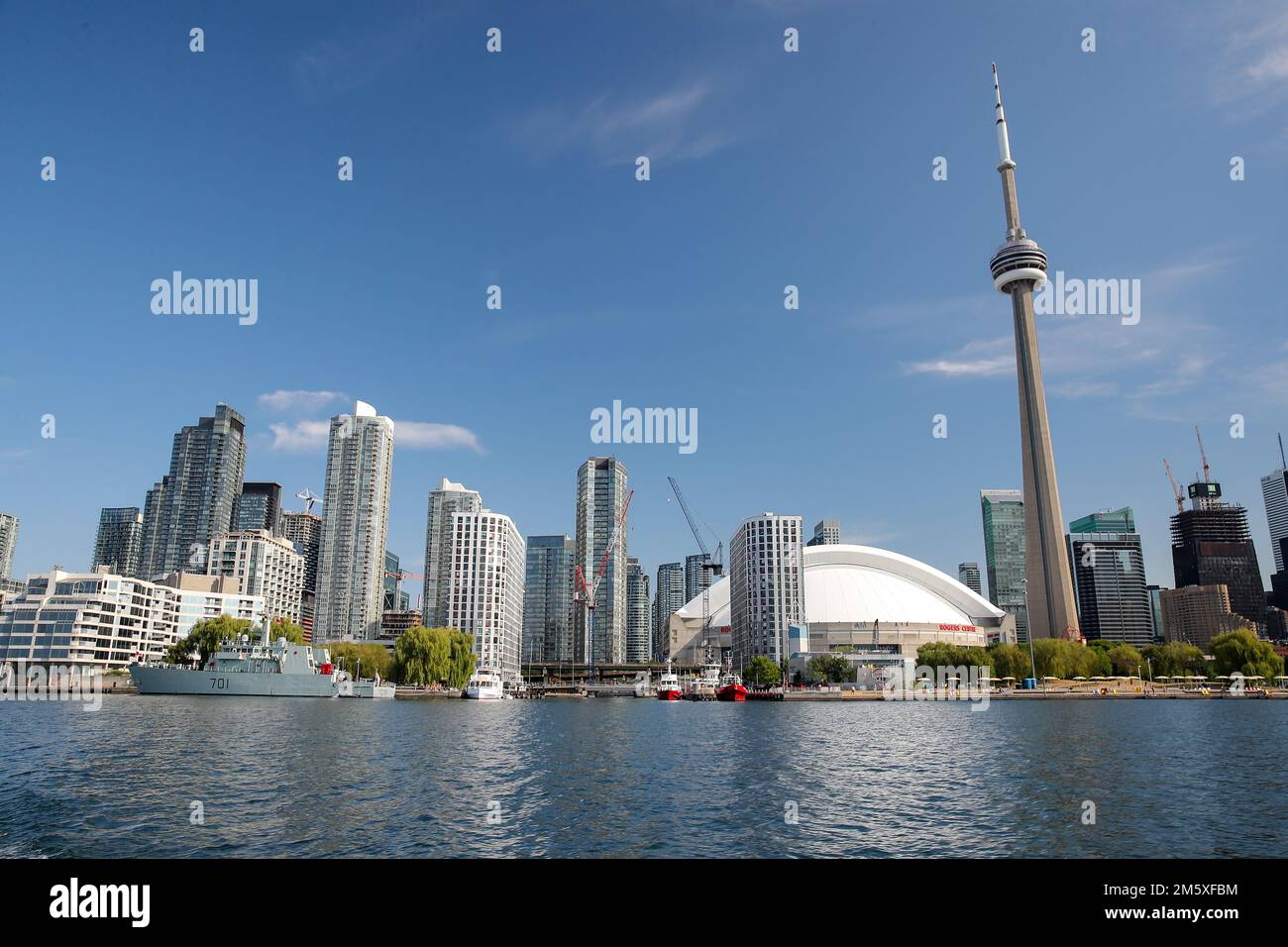 July 10 2022, Toronto Ontario Canada. Toronto Skyline from the water ...