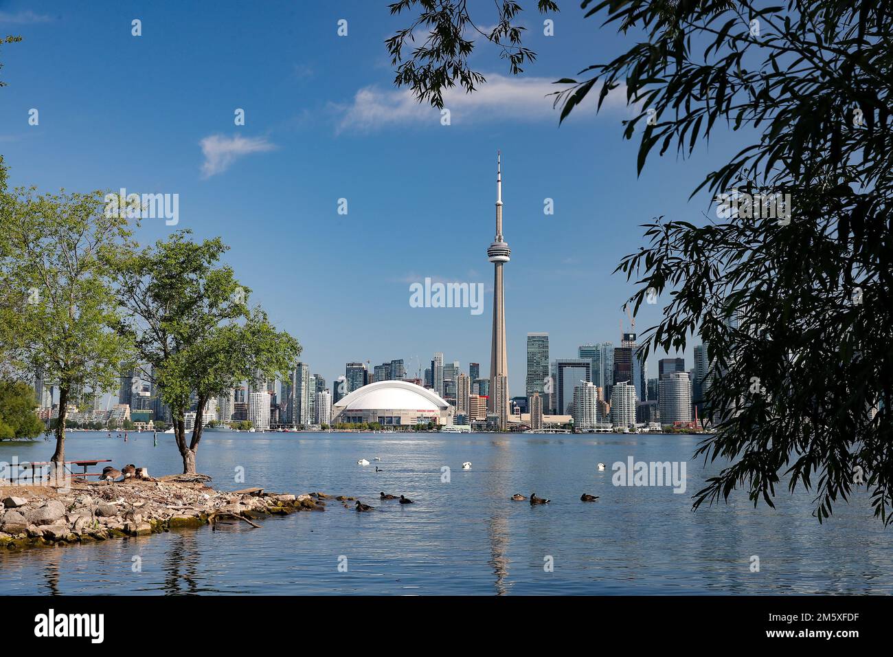 July 10 2022, Toronto Ontario Canada. Toronto Skyline from the Centre ...