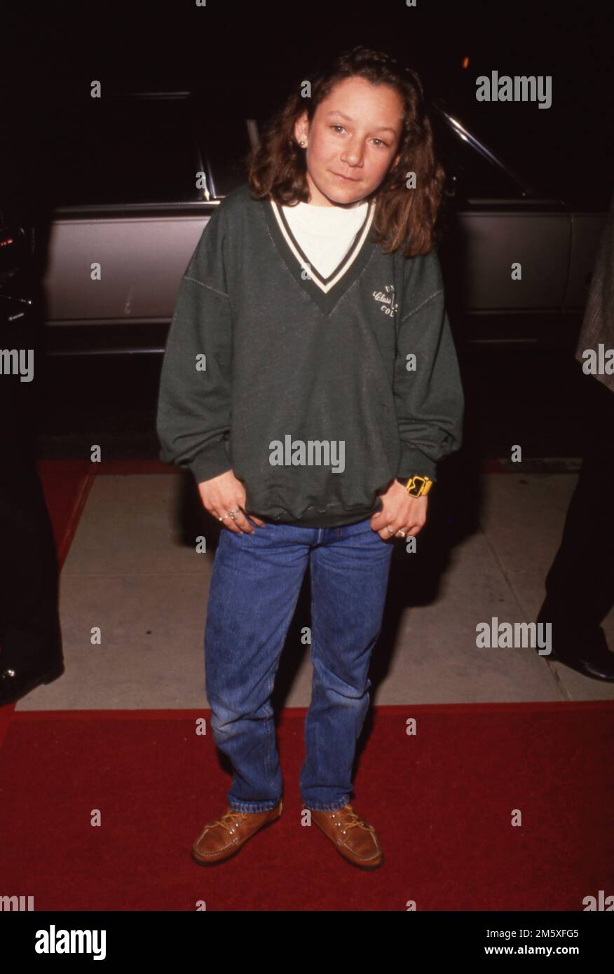 Sara Glibert at th premiere of She's Out of Control on April 11, 1989 ...