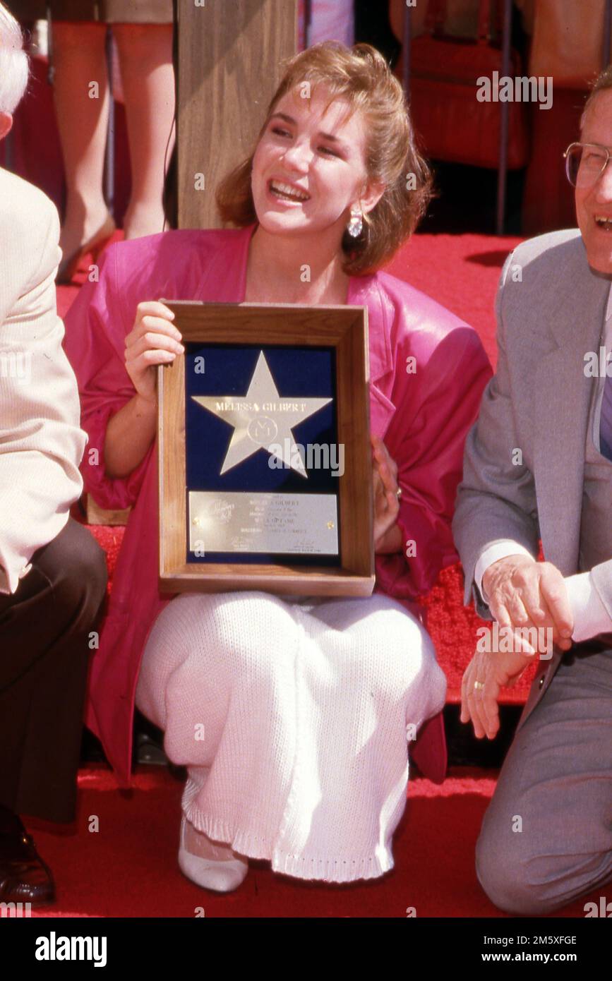 Melissa Glibert at her Hollywood Walk OF Fame Ceremony March 13, 1985 ...