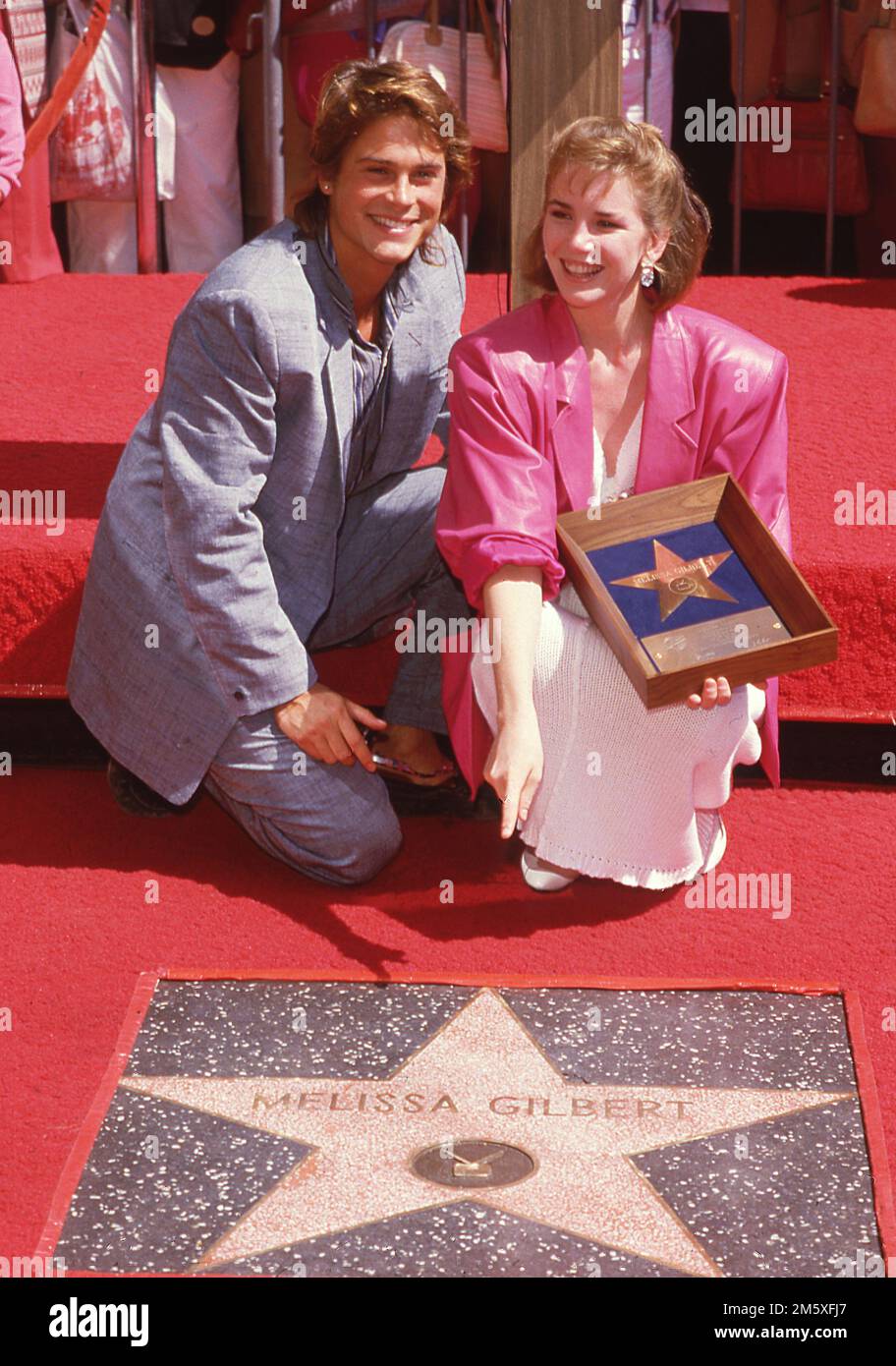Melissa Glibert with Rob Lowe at her Hollywood Walk OF Fame Ceremony ...