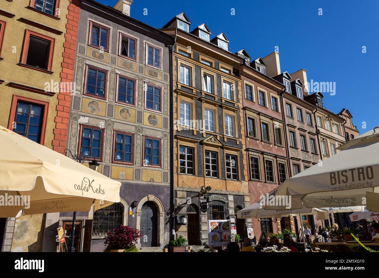 The Tenement houses on the Dekert Side in the Old Town Market Square in ...