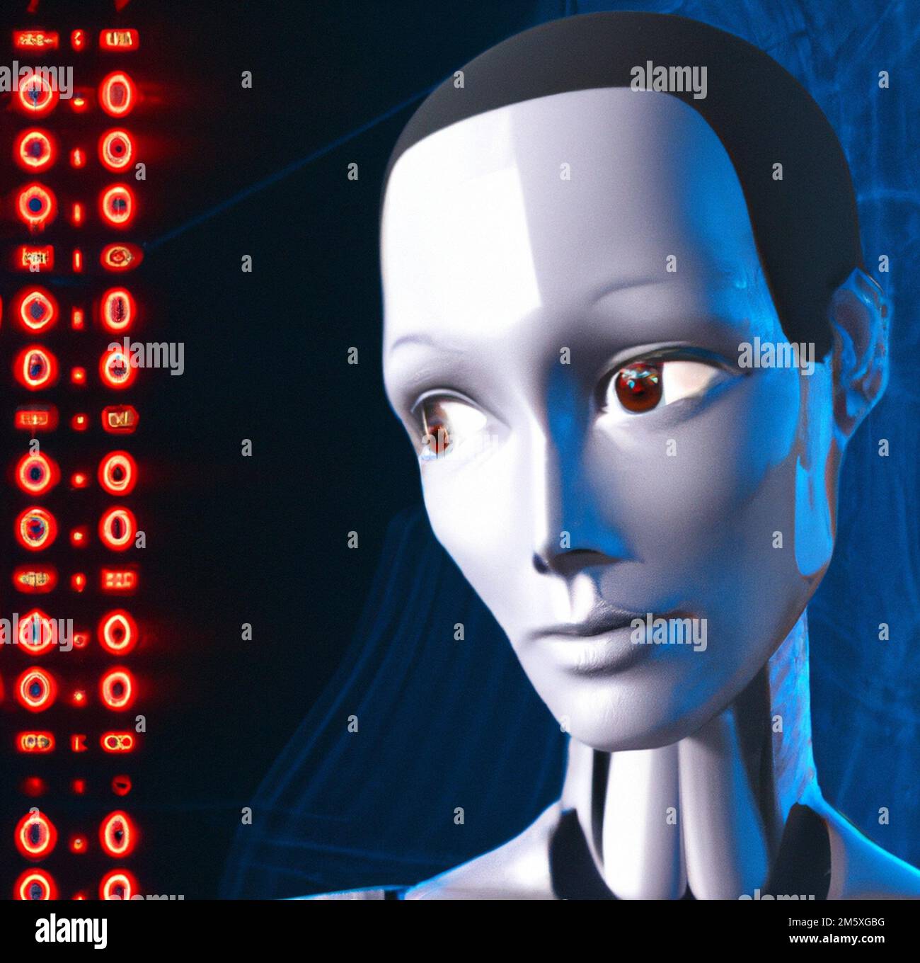 Face robot face hi-res stock photography and images - Alamy