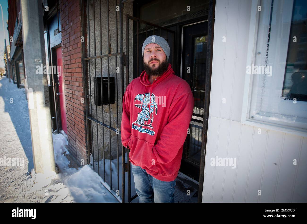 Matthew Davidson, founder and action therapist at Spirit Horse Initiative, is photographed ...