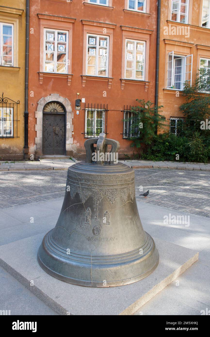 The Wishing Bell of Warsaw, a massive bronze bell in the courtyard of ...