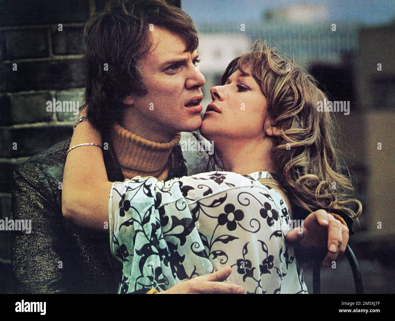 Malcolm McDowell, Helen Mirren, on-set of the British Film, "O Lucky ...