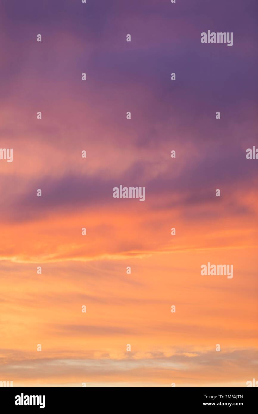 spectacular sunrise in warm colors V Stock Photo - Alamy