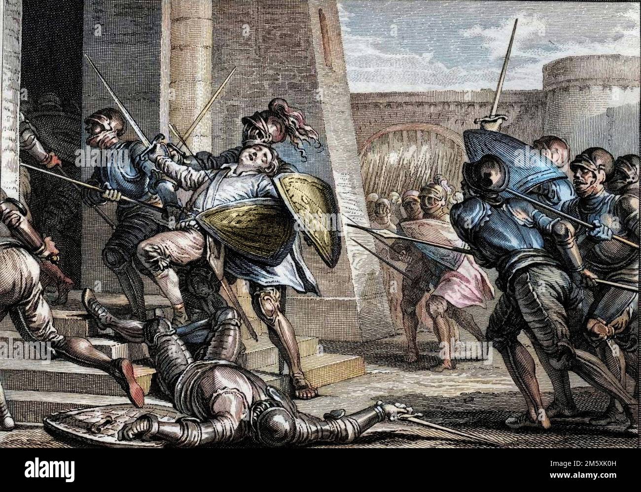 Mort de Robert le Fort (vers 815-866), duc de France, lors de la ...