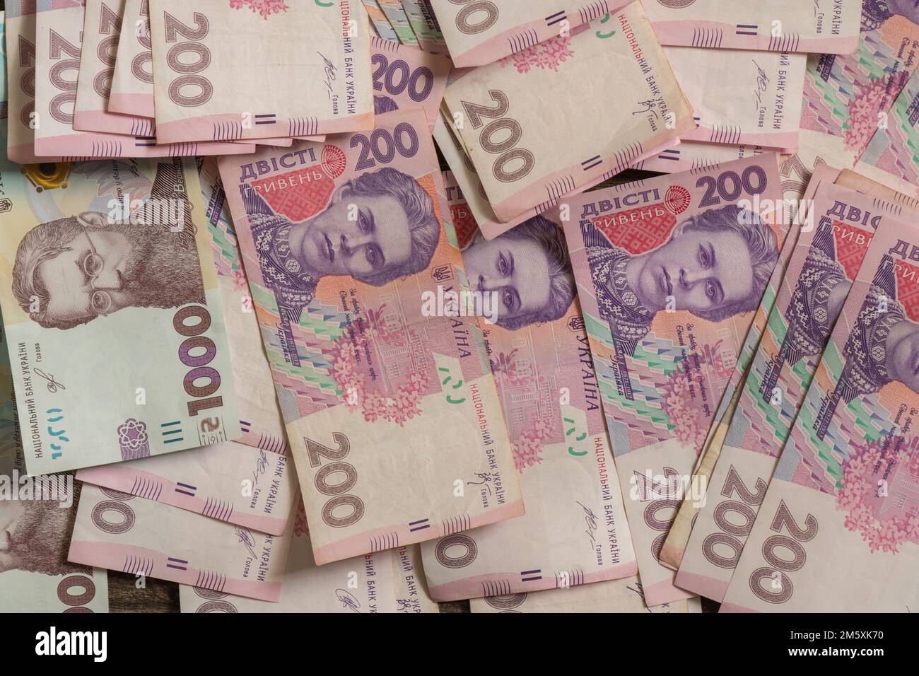 two hundred hryvnia ukrainian background as a background Stock Photo ...