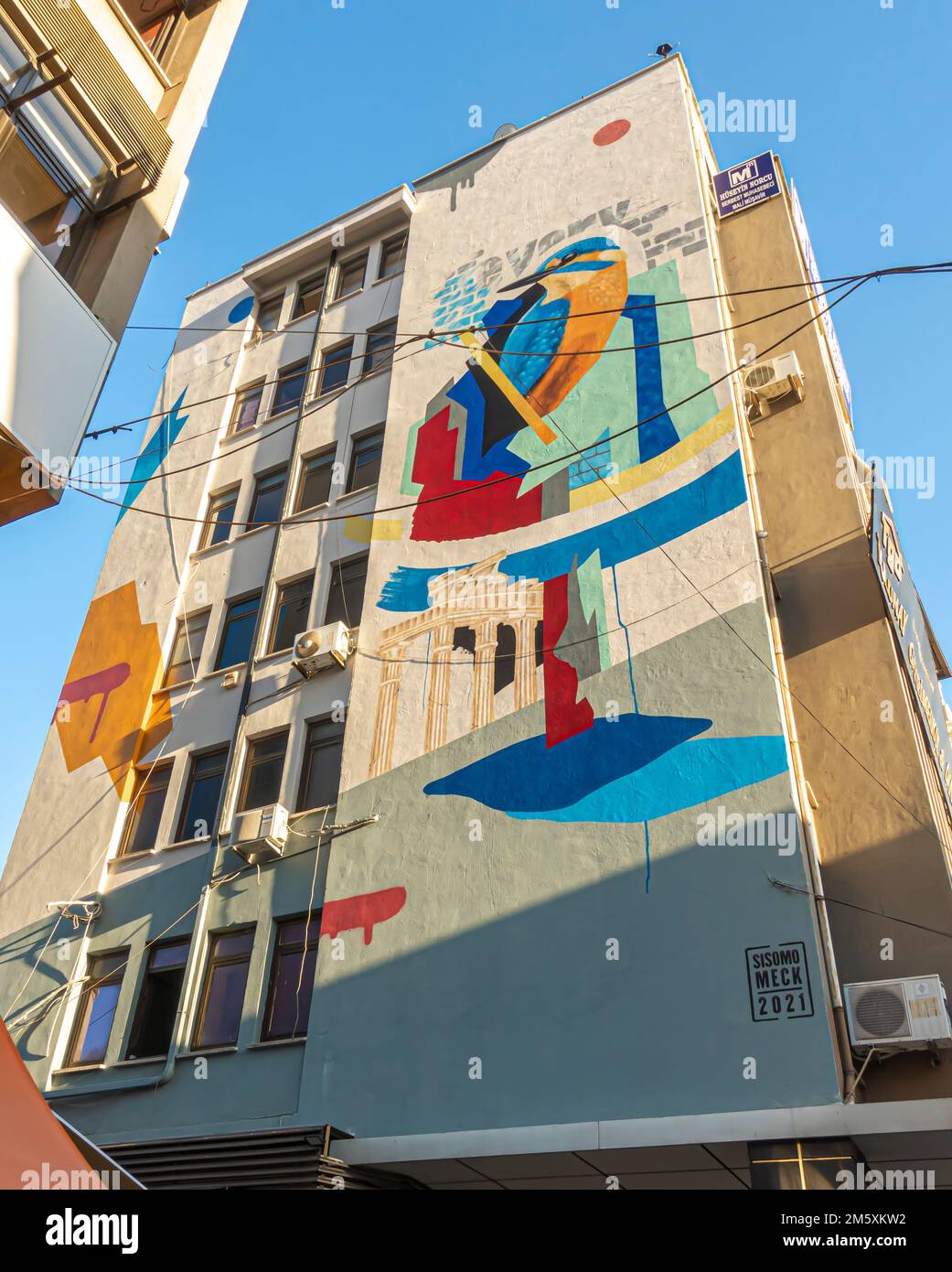 Mural by Sisomo Meck, Antalya, Turkey 2021. Antalya public art projects ...