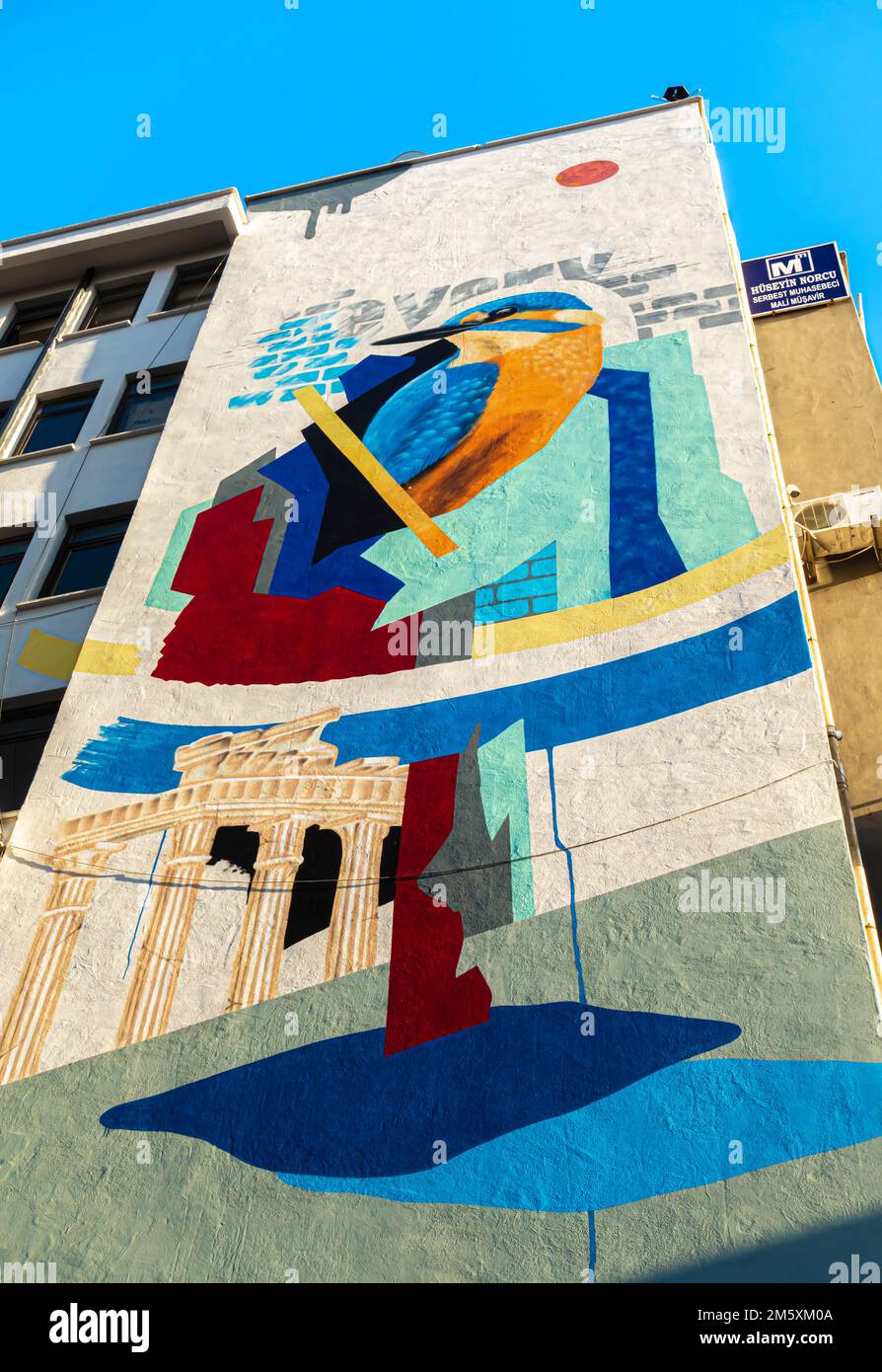 Mural by Sisomo Meck, Antalya, Turkey 2021. Antalya public art projects ...