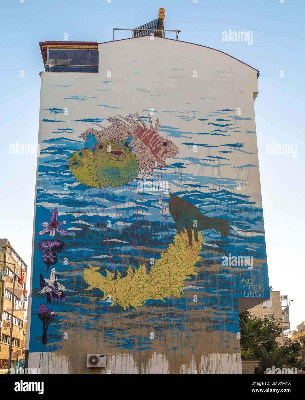 Mural by No More Lies (Kayıhan Fırat), Antalya, Turkey Stock Photo - Alamy