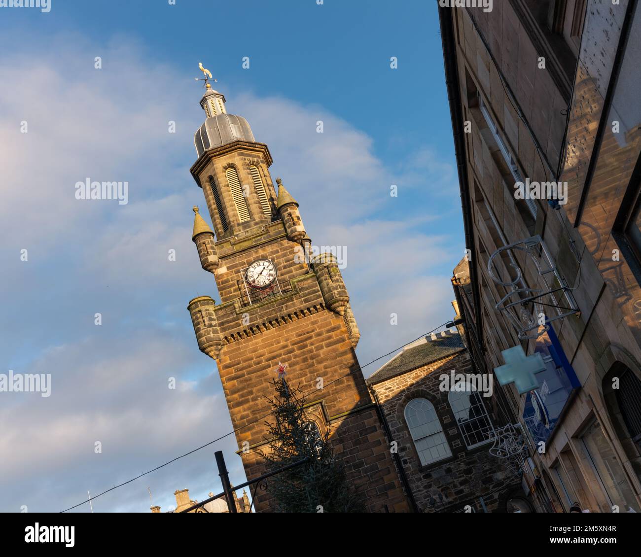 Forres, Moray, UK. 31st Dec, 2022. This shows the last of the sun ...